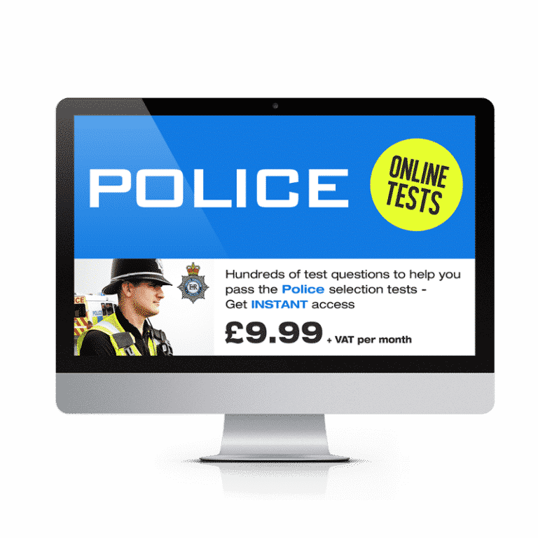 Online Police Officer Testing Suite - £9.99 + vat per month with no ...