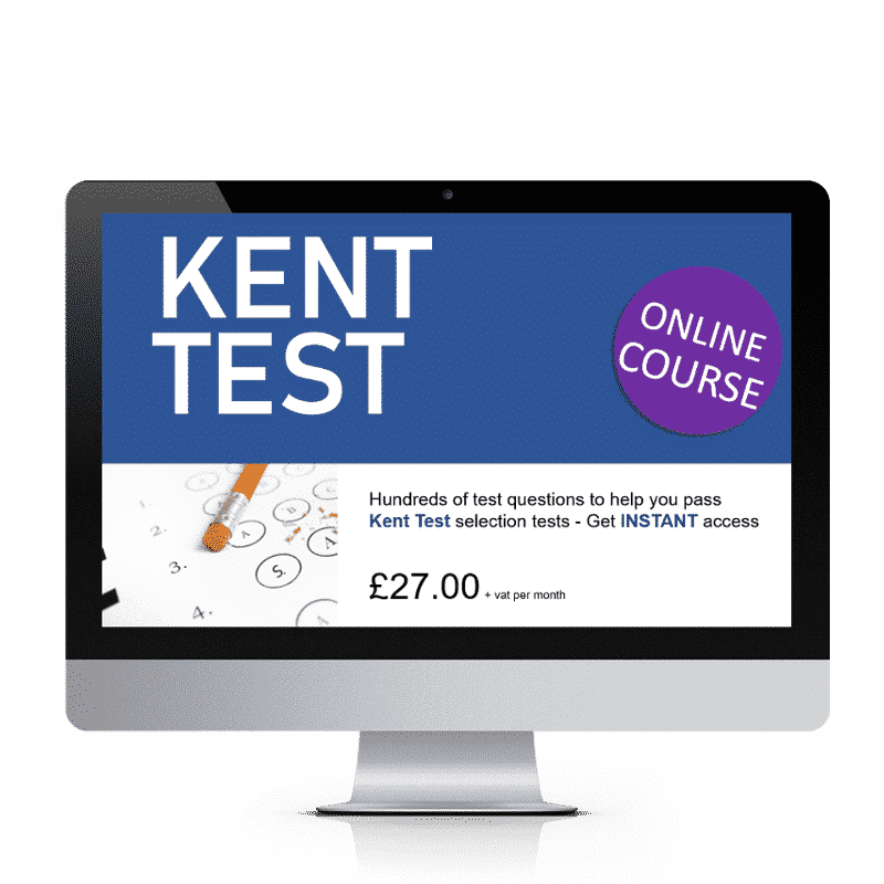£1 FOR 5-DAYS ACCESS - Kent Test Online Training Course - £27 + vat per ...