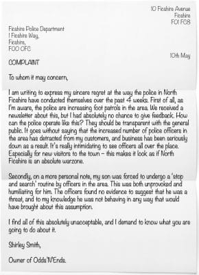 Police Online Assessment Process: (Stage 3a) Written Exercise Questions