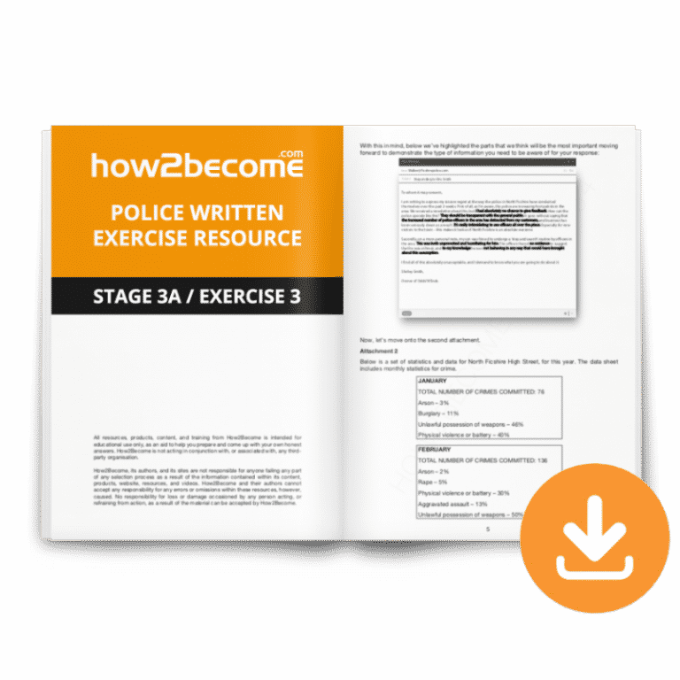 Police Written Exercises | Online Assessment Centre Practice Tests