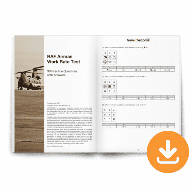 RAF Airman Test Question Types | How2Become.com