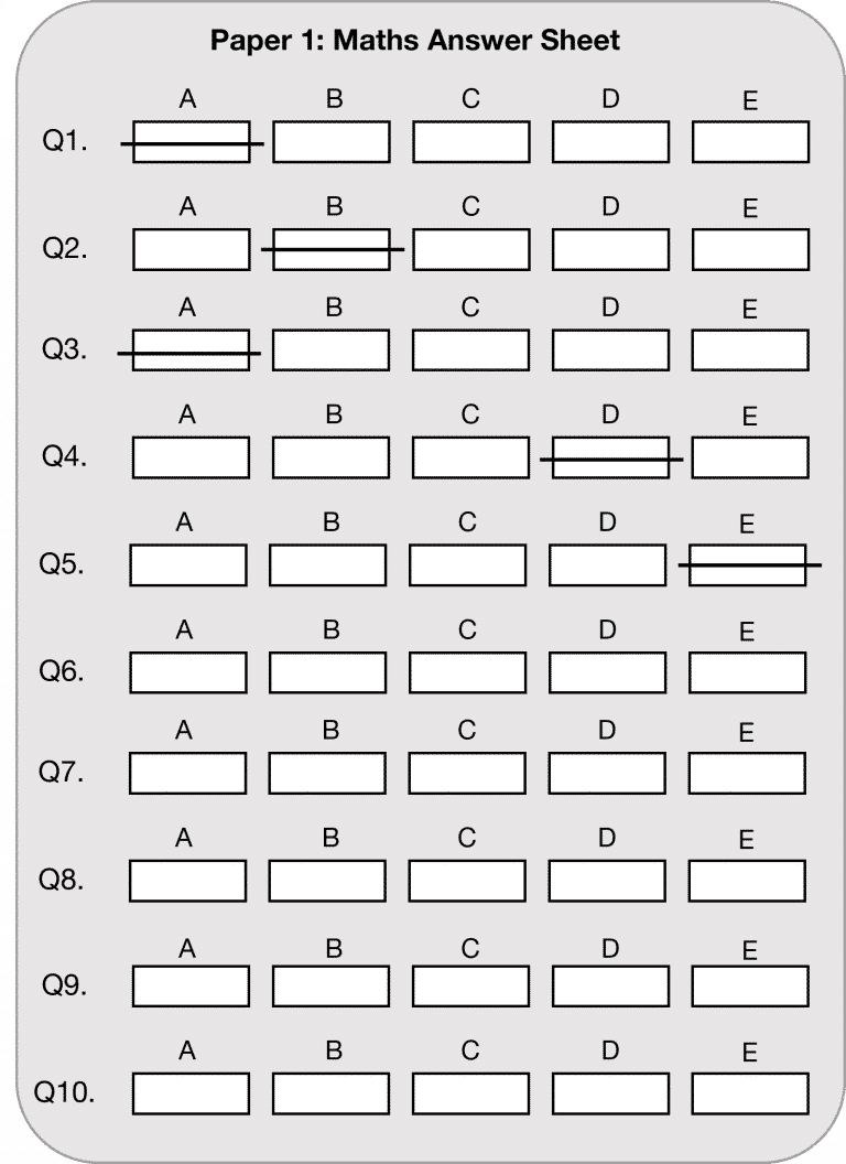 How2Become 11+ Sample Maths Answer Sheet - How 2 Become