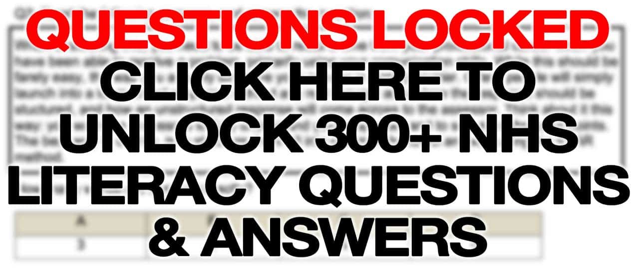 300 NHS Numeracy Literacy Values Test Questions Answers NHS 300 NHS Numeracy Literacy Values Test Questions Answers NHS
