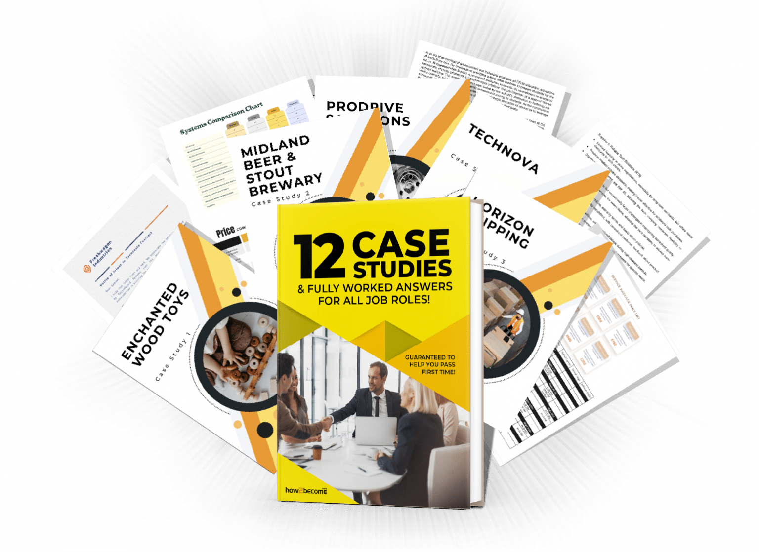 12 Case Studies and Fully-Worked Answers For All Job Roles!