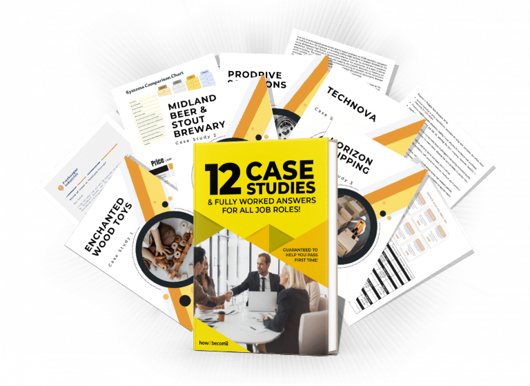 12 Case Studies and Fully-Worked Answers For All Job Roles!